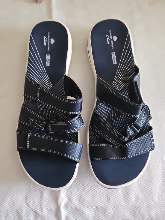 Cloudsteppers by Clarks | Shoes | Cloudsteppers By Clarks Navy Slide ...
